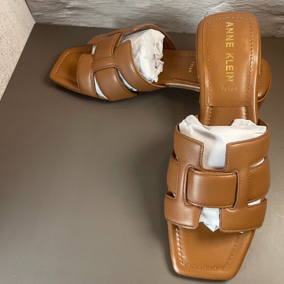 Anne Klein | Shoes | Anne Klein Square Toe Slides 95 | Poshmark